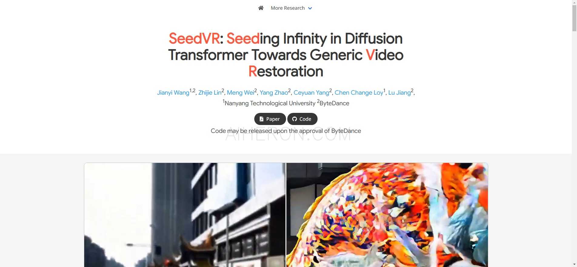 SeedVR：在扩散变换器中播种无限，助力通用视频修复 ，SeedVR：为视频修复带来新的可能性