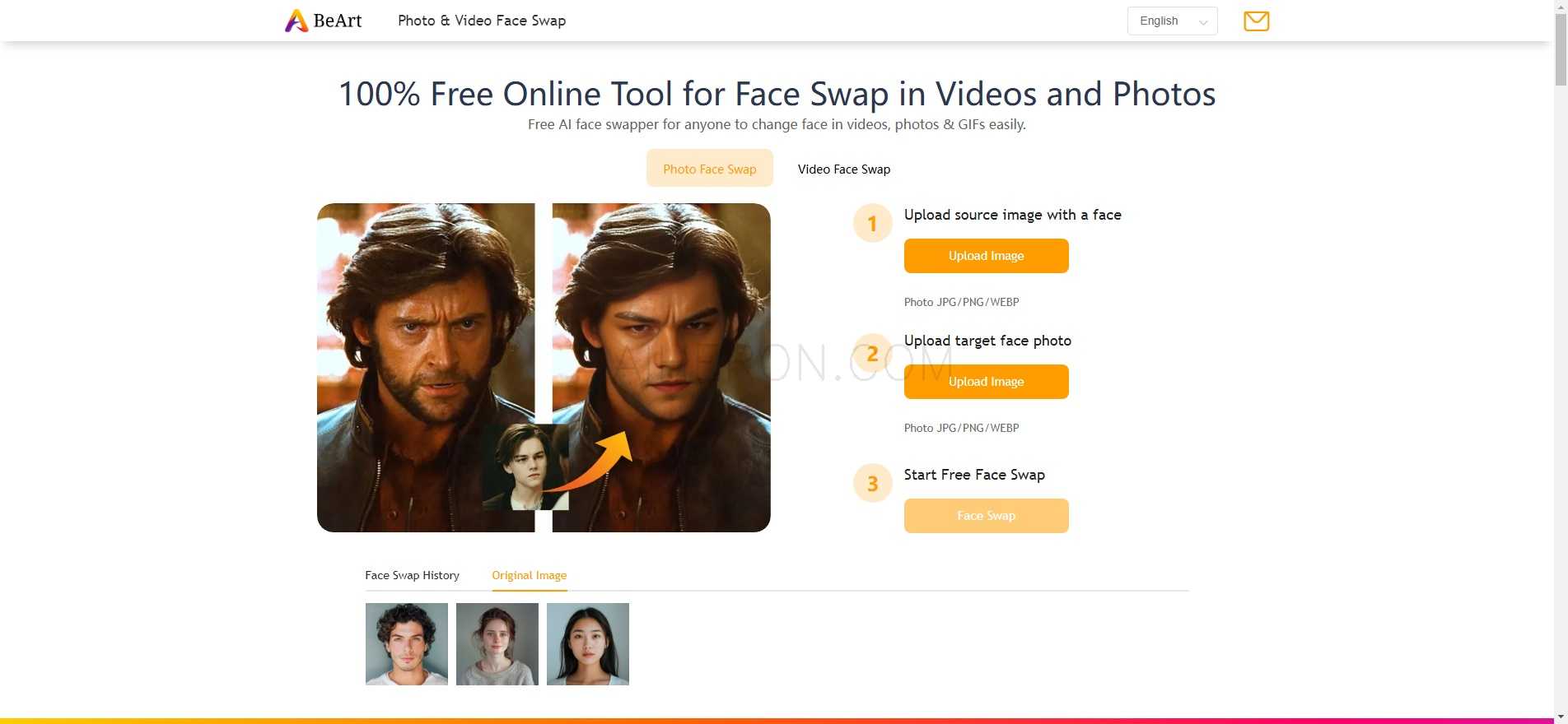 Free Online AI Face Swap for Photos, Videos & GIFs ，Transform your ...