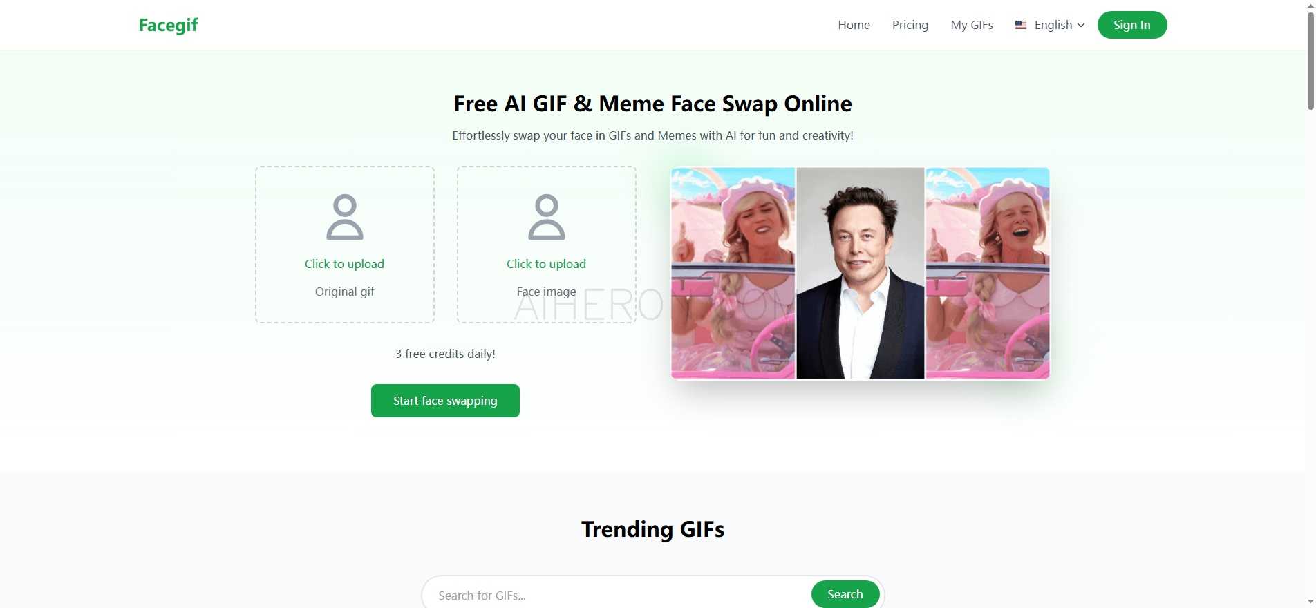 Free AI GIF Face Swap Online ，Transform your GIFs and memes by swapping ...