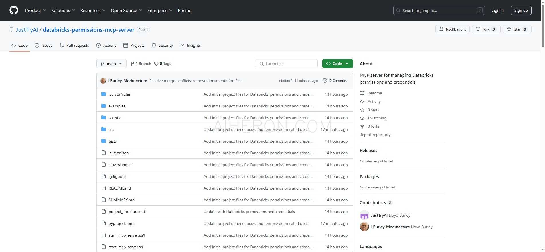 Databricks Permissions MCP Server ，MCP server for managing Databricks permissions and credentials