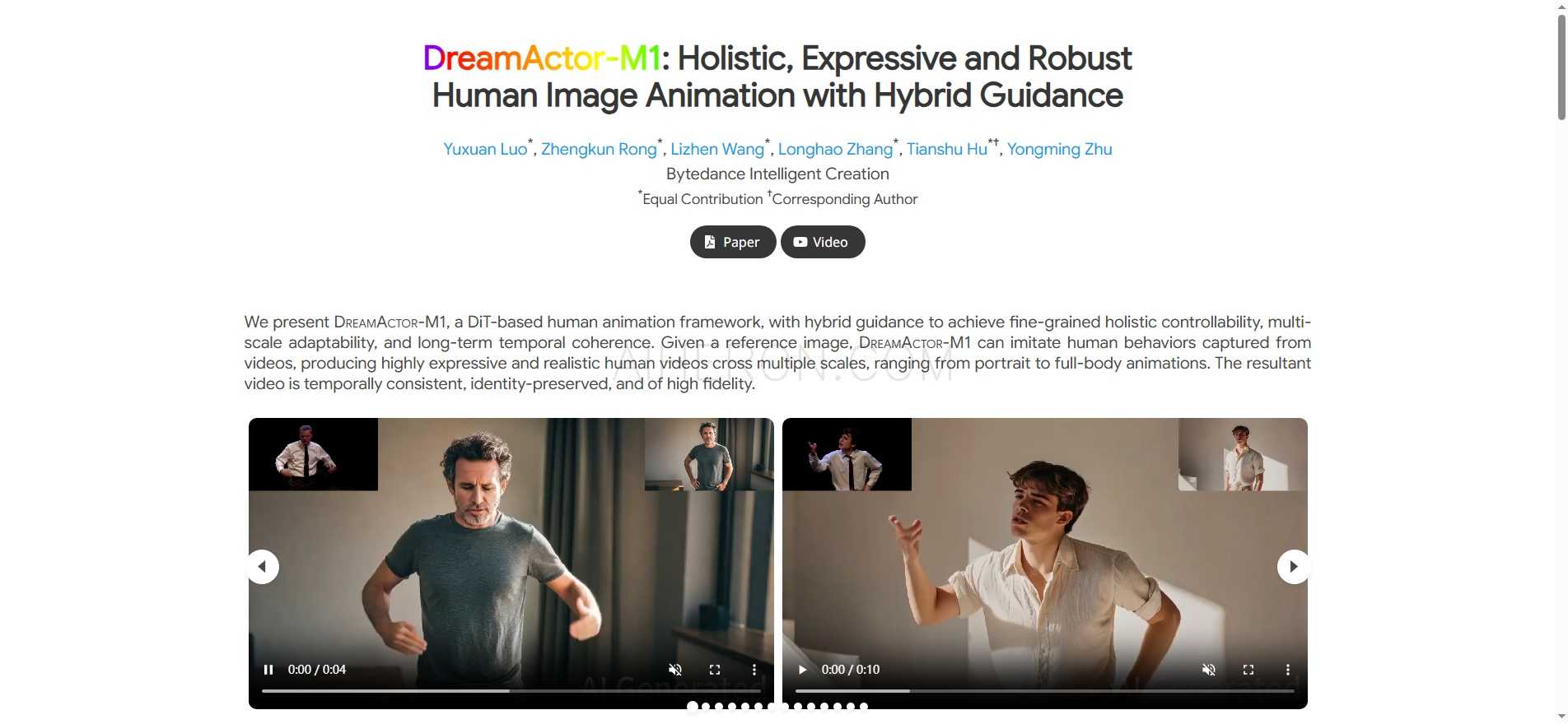 DreamActor-M1: Holistic, Expressive and Robust Human Image Animation ...