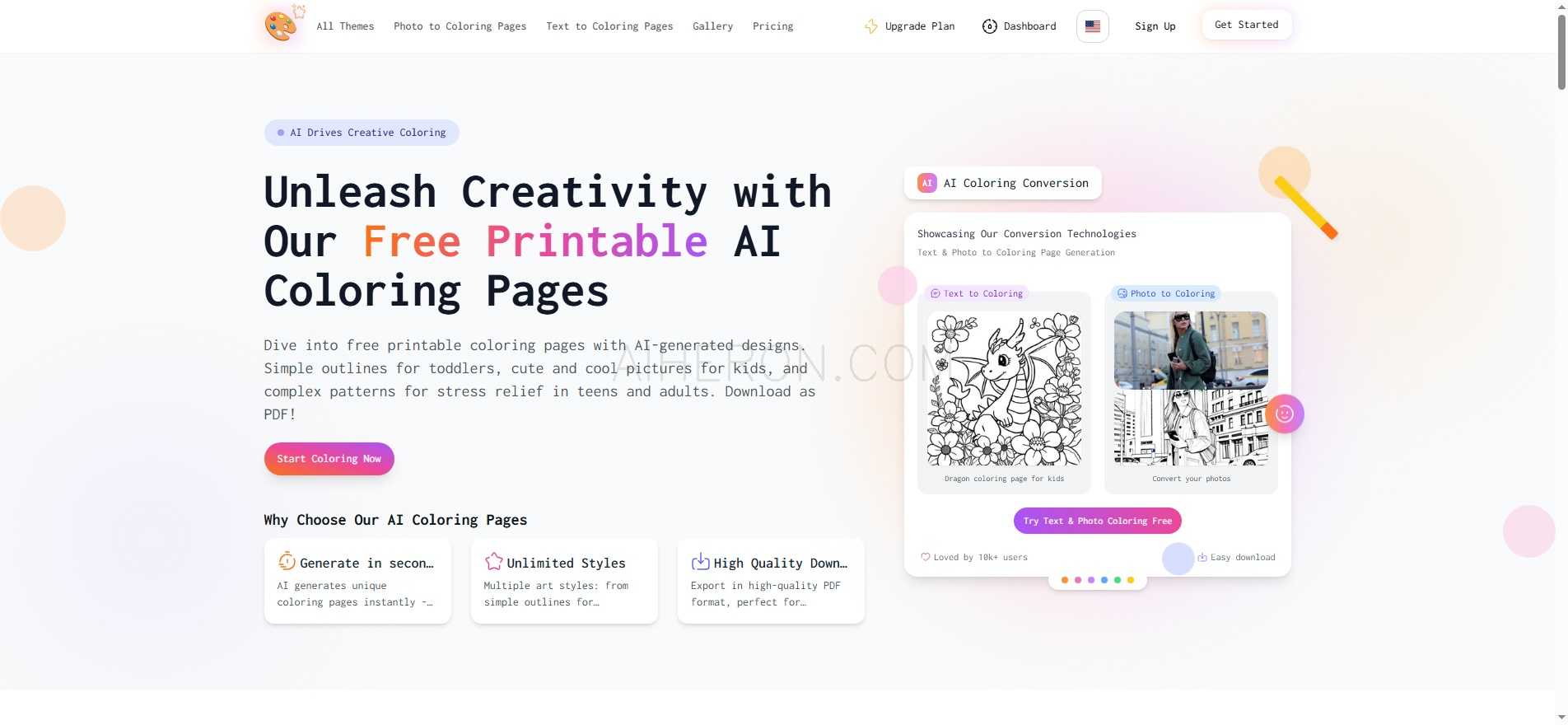 Free Printable AI Coloring Pages for Kids, Toddlers & Adults | Best ...